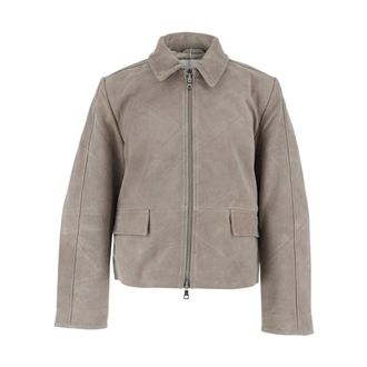 Won Hundred Wildlederjacke mit aufgesetzten Taschen - - Jackets - Herren - Grau - XL