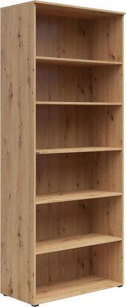 CARRYHOME Regal, Eiche Artisan, Holzwerkstoff, 5 Fächer, 80x195x40 cm, FSC MIX, Typenauswahl, Beimöbel erhältlich, stehend, Wohnzimmer, Regale, Bücherregale