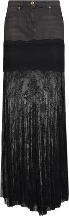Blumarine Jupe Maxi Pliss&eacute;e - Femme - Jupes - Gris - Taille: 42 FR
