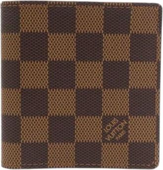 Louis Vuitton Portefeuille Bifold en toile Damier Pre-owned - Femme - Pre-owned - Brun - Taille: ONE Size