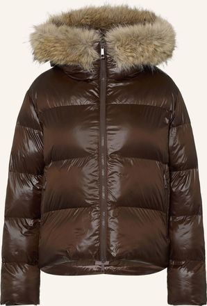 Darling Harbour Darling Harbour Steppjacke Mit Kunstfell braun