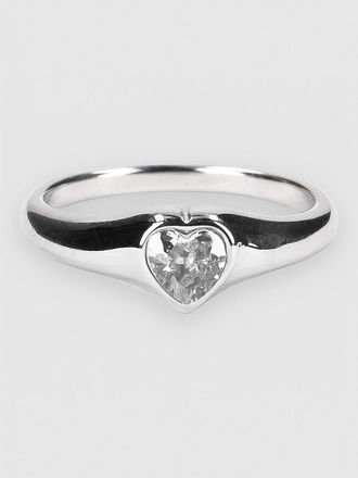 Blue Tomato Heart Ring Schmuck silver stainless steel