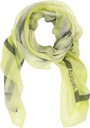 Blugirl Femme, Accessoires, Jaune, Taille: ONE Size Maxi Foulard Imprim&eacute; Rose