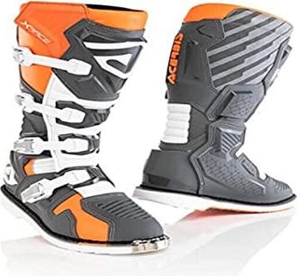 Acerbis Hommes Bottes X-Race, Orange Gris, 43 EU