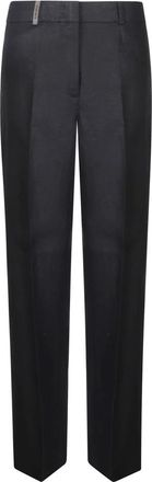 PESERICO Femme, Pantalons, Gris, Taille: 40 FR Pantalon &agrave; D&eacute;tails de Patchs