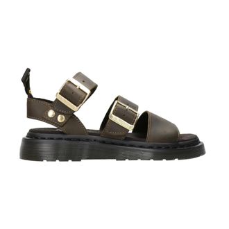 Dr. Martens Femme, Chaussures, Vert, Taille: 37 EU Sandales &agrave; lani&egrave;res Gryphon