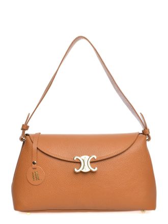 Anna Luchini Braun Rindsledertasche