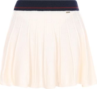 Dreimaster Dreimaster Rock Frauen Offwhite Marineblau Weinrot