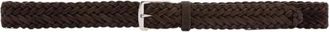 Officine Creative Homme, Accessoires, Brun, Taille: 105 CM OC Strip 055 Suede Woven Belt