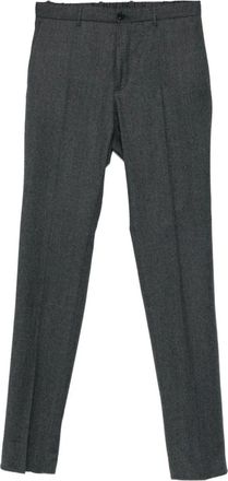 Incotex Hose mit Fischgrätenmuster - Grau