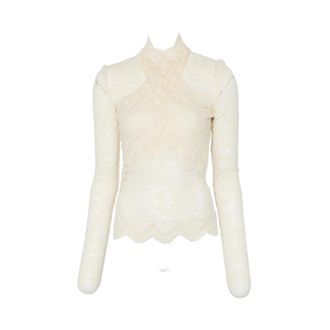 Paco Rabanne Damen, Blusen & Hemden, Beige, 2XSGr&ouml;&szlig;e