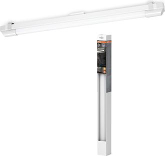 Osram LED-Lichtleiste 60cm, warmweiß 3000K, 1260 Lumen, Decken- & Wandleuchte, werkzeuglose Installation, Energiesparleuchte IP20, 12W, weiß