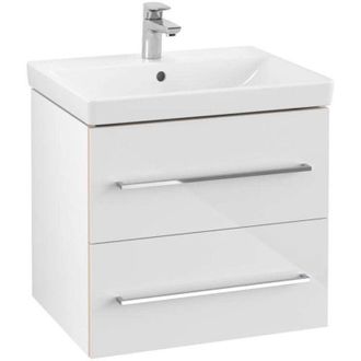 Villeroy & Boch Waschtischunterschrank AVENTO 2 Au Gr chr 580x514x484mm Crystal White 580 x 514 x 452 mm Crystal White