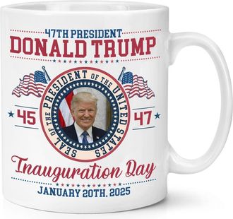 Gift Base Tasse mit Donald Trump, Einweihungstag 2025, 284 ml, Souvenir