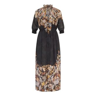 Riani Robe Maxi Imprim&eacute; Sous-Marin - Femme - Robes - Multicolore - Taille: 40 FR