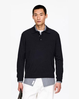 Arket Polopullover Aus Merinowolle -Blau