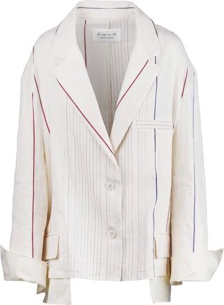 PDR Phisique Du Role Femme, Vestes, Multicolore, Taille: 40 FR Giacca Cutted gessata
