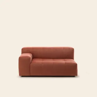 Madura Canap&eacute; Modulable Accoudoir G Uberto Opal orange corail - ORANGE