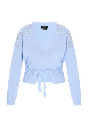 Faina Strickjacke Frauen hellblau