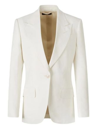Tom Ford blazer en serge à simple boutonnage - Tons neutres