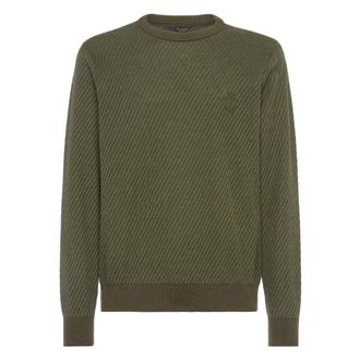 Billionaire Boys Club Pullover Rundhals Crest - - Knitwear - Herren - Gr&uuml;n - 3XL