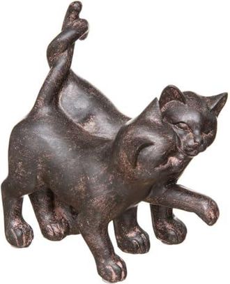 Atmosphera Atmosphera - Statuette Couple Chatons - r&eacute;sine - H15 cm - Noir