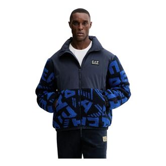 Emporio Armani Veste &agrave; logo - Homme - Vestes - Bleu - Taille: L