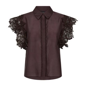 Copenhagen Muse Damen, Blusen & Hemden, Lila, XSGr&ouml;&szlig;e