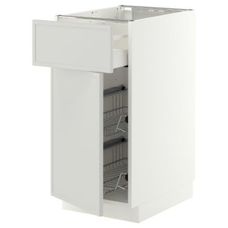 IKEA METOD / MAXIMERA Unterschrank mit Drahtkorb/T&uuml;r
