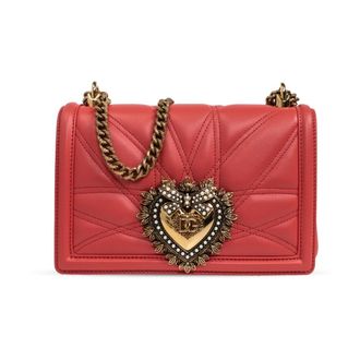Dolce & Gabbana Hingabe Medium Schultertasche - - Bags - Damen - Rot - ONE SIZE