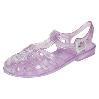 Spot On Sandale Jelly avec fermeture &agrave; boucle F0892 pour femme, Lilas/violet, 39 EU