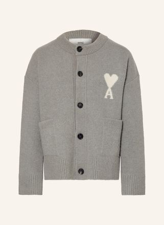 Ami Ami Paris Strickjacke Mit Alpaka grau