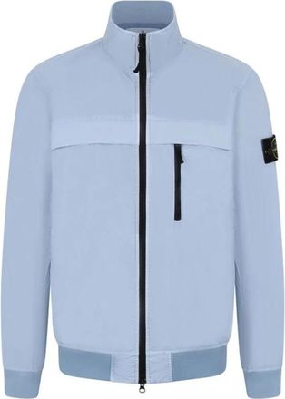 Stone Island Homme, Vestes, Bleu, Taille: S Garment Dyed Crinkle Reps R-Ny Jacket