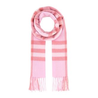 Burberry Mu Giant Check Scarf - - Accessories - Damen - Rosa - ONE SIZE