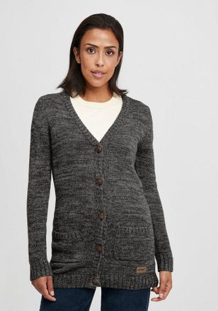 Oxmo Strickjacke OXPhilemona Strickjacke mit Holzknopfleiste