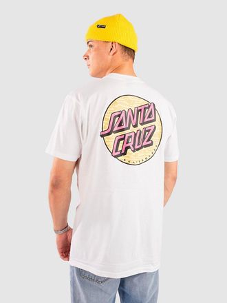 Santa Cruz Wagon Dot Chest T-Shirt white