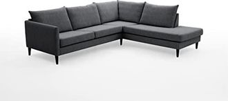 Atlantic Home Collection Ecksofa mit Ottomane rechts