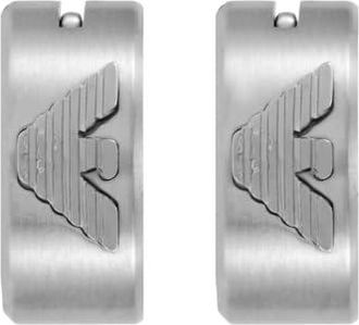 Emporio Armani Herren Silberfarbener Edelstahl Ohrring, EGS3165040