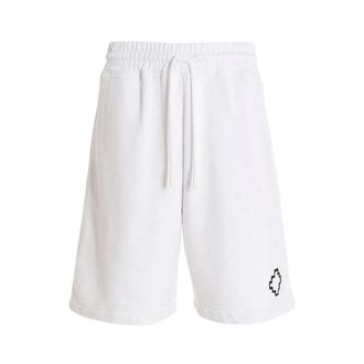 Marcelo Burlon Homme, Shorts, Blanc, Taille: S Cotton Shorts d&eacute;contract&eacute;s