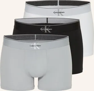 Calvin Klein 3er-Pack Boxershorts Graphic Monogram grau