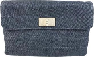 Chanel Pre-owned 2.55 Clutch Bag - Femme - Pre-owned - Bleu - Taille: ONE Size