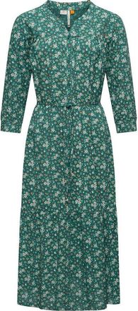 Ragwear Maxikleid Meve Leichtes Langarmkleid mit Blumenmuster