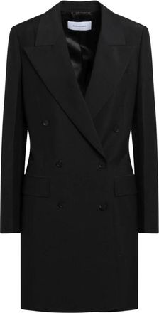 Ferragamo Femme, Manteaux, Noir, Taille: 36 FR Veste crois&eacute;e