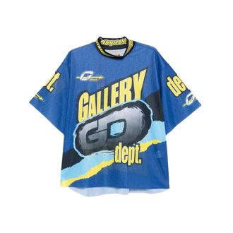 Gallery Dept. Homme, Sport, Bleu, Taille: XL T-shirt &agrave; Manches Courtes et Col Rond avec Imprim&eacute; Graphique