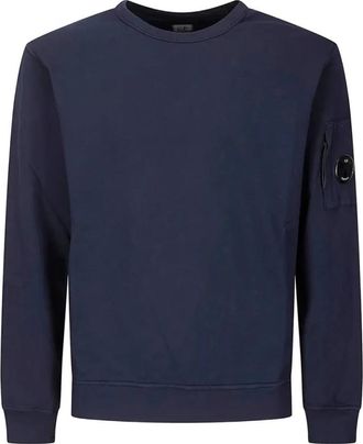 C.P. Company C.p. Company, Homme, Sweatshirts et sweats &agrave; capuche, Bleu, Taille: XL Lens Detail Pocket SweaT-shirt