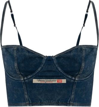 Diesel Sheila-Dnm Logo-patch Bra