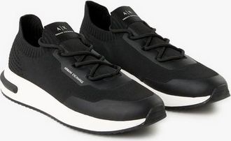 A|X Armani Exchange Soft -Turnschuhe mit Logo - Schwarz