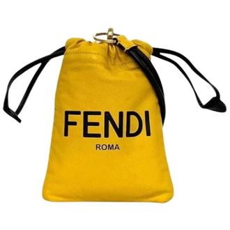 Fendi Pochette Mini Vintage Pre-owned - Femme - Pre-owned - Jaune - Taille: ONE Size