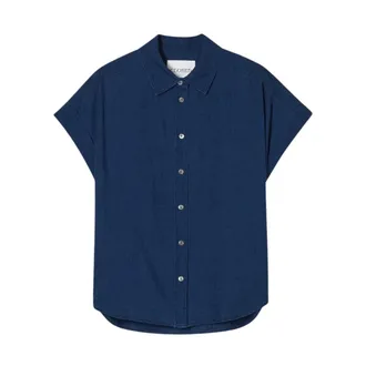 Closed Femme, Blouses et Chemises, Bleu, Taille: 40 FR Blusa