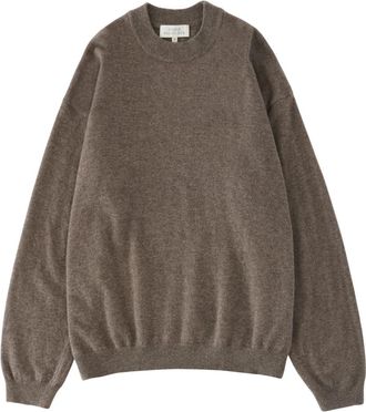 STUDIO NICHOLSON Alva Strick in Stone Melange - - Knitwear - Herren - Grau - L